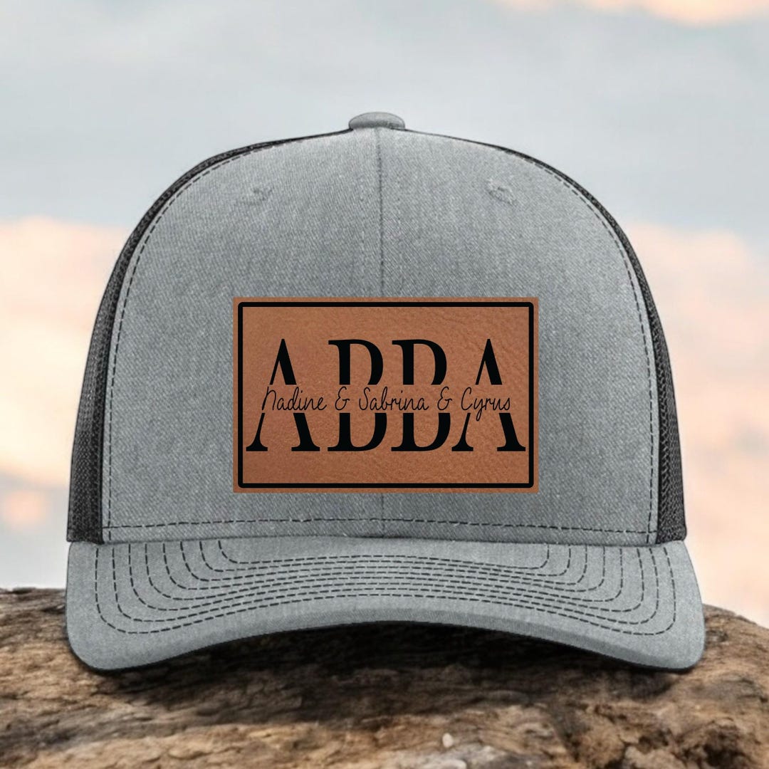 Custom Abba Hat With Kids Names - Personalized Dad Hat - Fathers Day ...