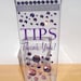 Tip Vessel BIG Tips Money Collecting Plastic Tip Jar Clear Purple Gems ...