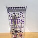 Tip Vessel BIG Tips Money Collecting Plastic Tip Jar Clear Purple Gems ...