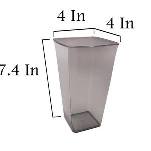 Tip Vessel BIG Tips Money Collecting Gray Plastic Tip Jar Blue Silver ...