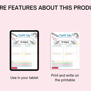 Teacher Appreciation Printable Bundle for Kids: Survey, Thank You Cards ...