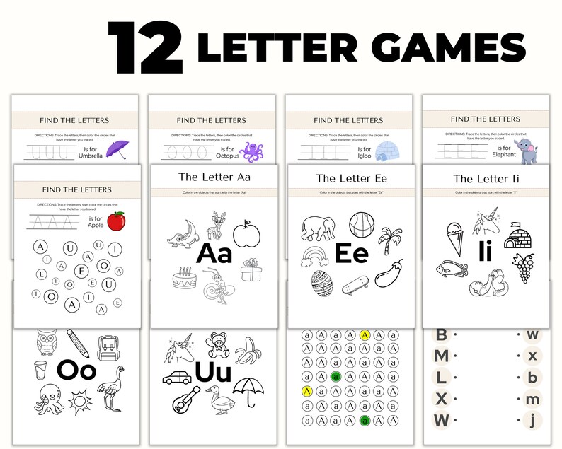 Child Activity Sheet Bundle Printable Kids Summer & Homeschool ...