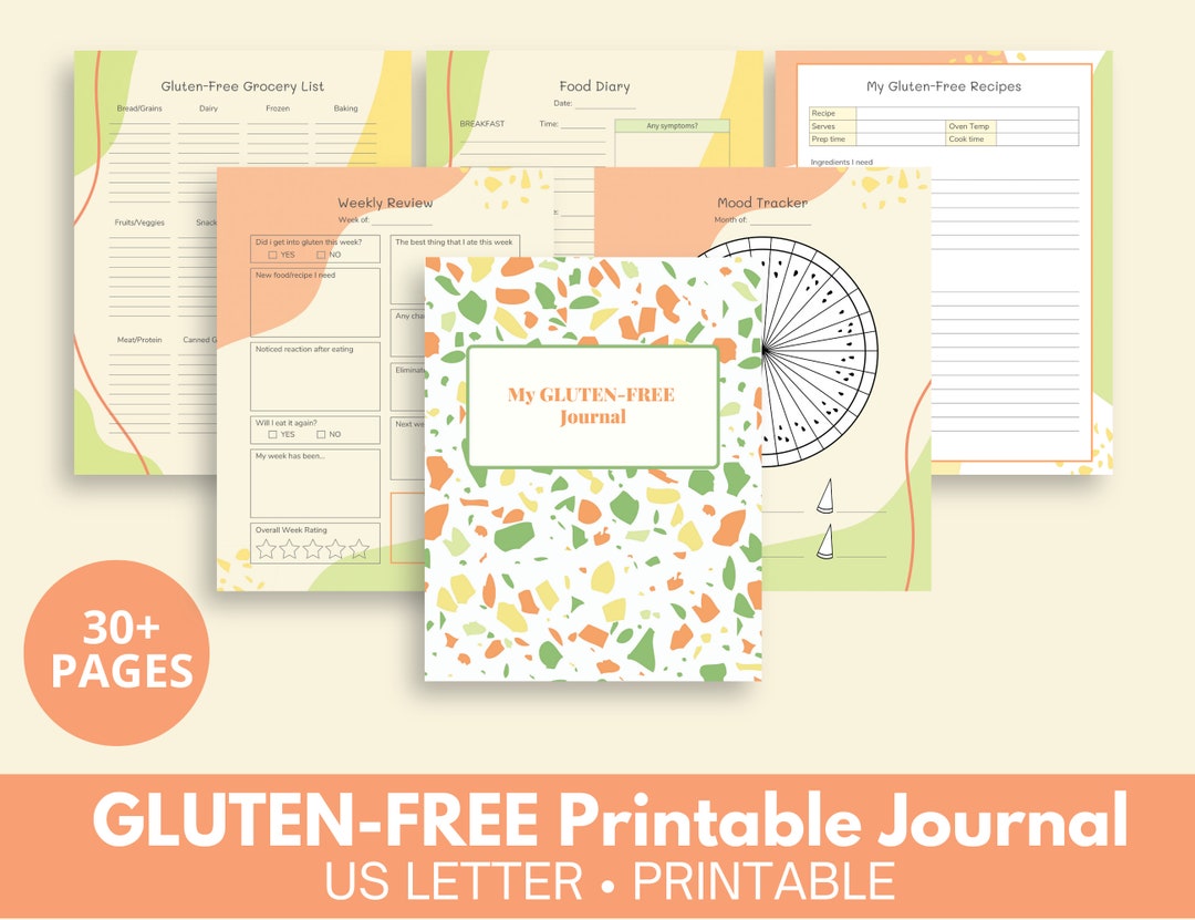 Gluten-free Meal Planner Ultimate Meal Planner IBS Tracker Food Journal ...