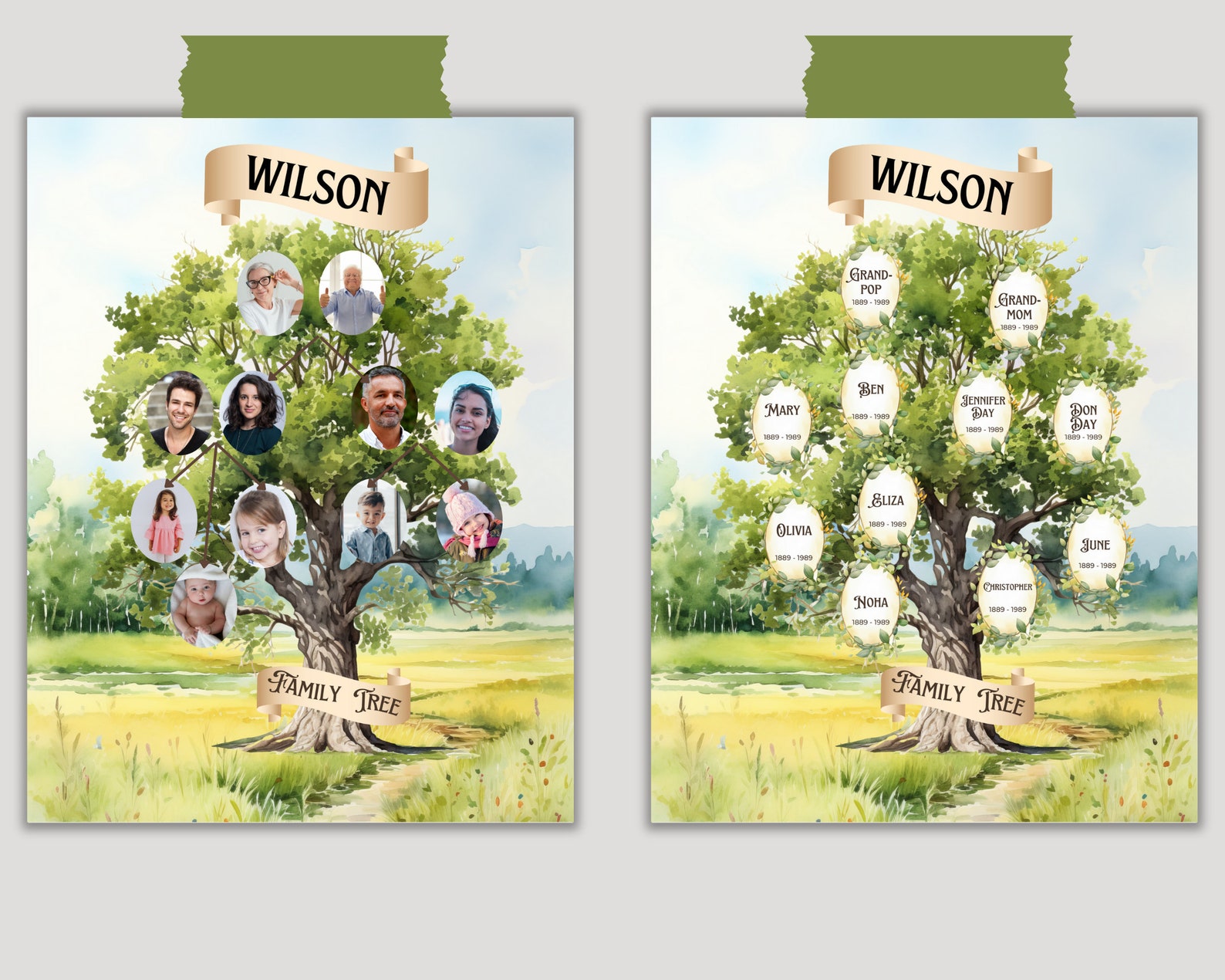 Family Tree Template Family Tree Editable Canva Family Tree Canva ...
