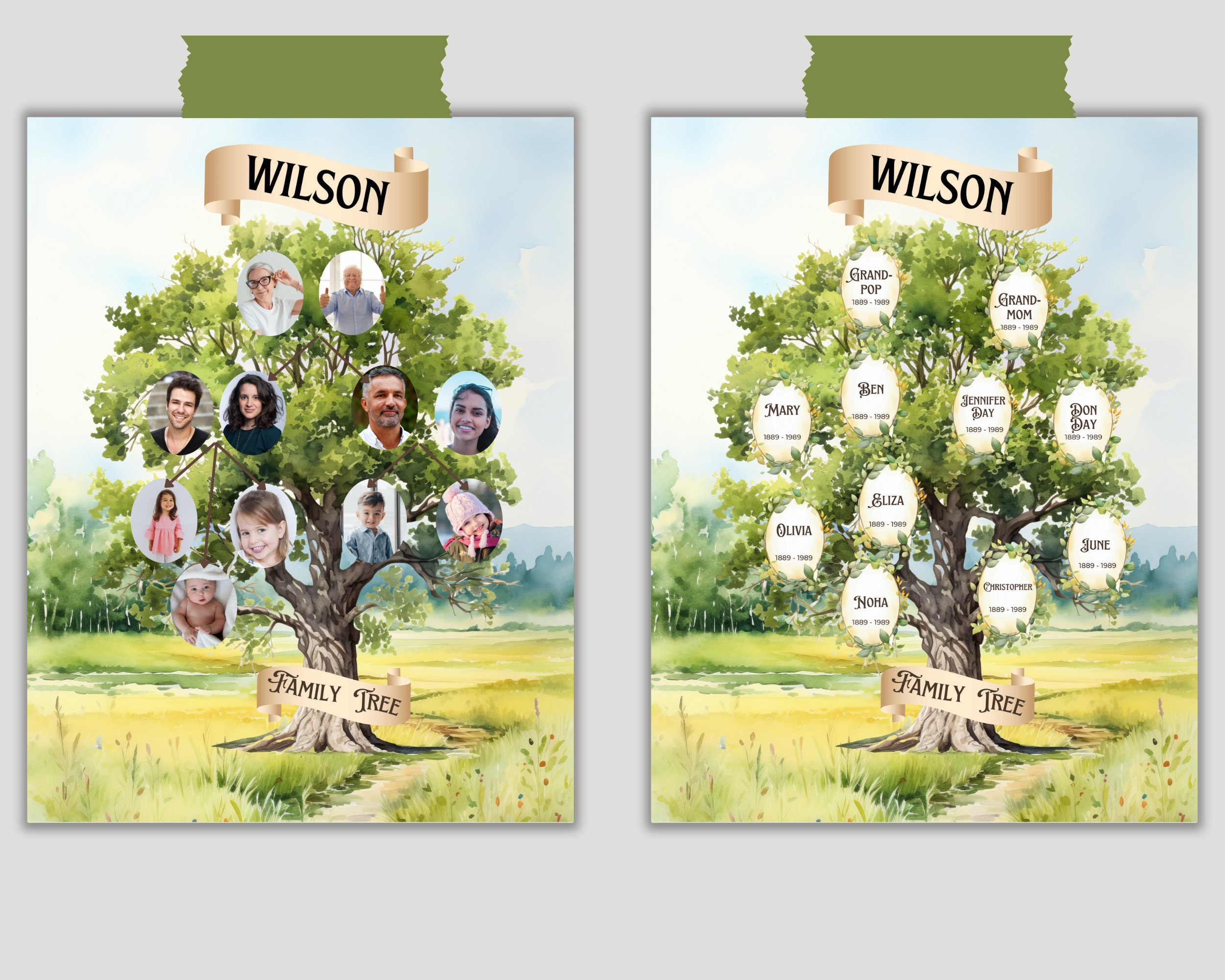 Family Tree Template Family Tree Editable Canva Family Tree Canva ...