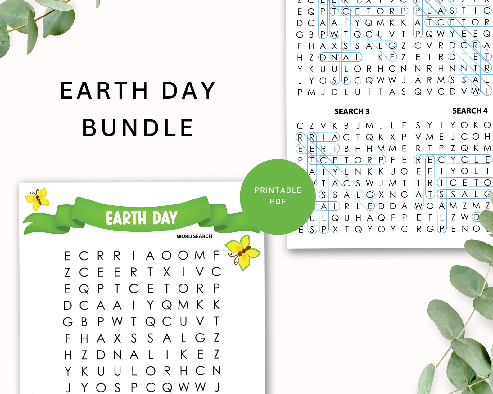 Earth Day Printable Bundle Instant Download, Earth Day Activities ...