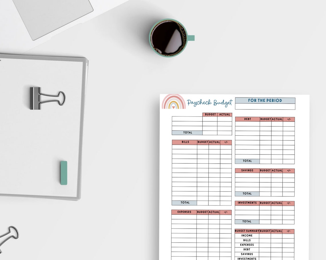Fillable Budget Planner to Easily Track Your Income and - Etsy