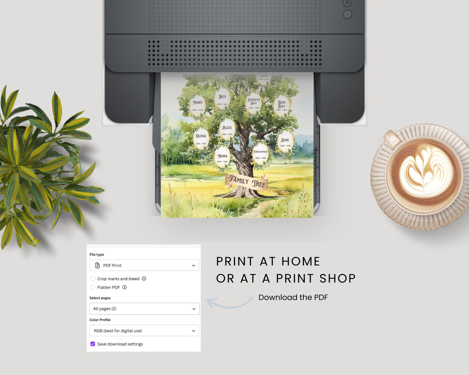 Family Tree Template Family Tree Editable Canva Family Tree Canva ...