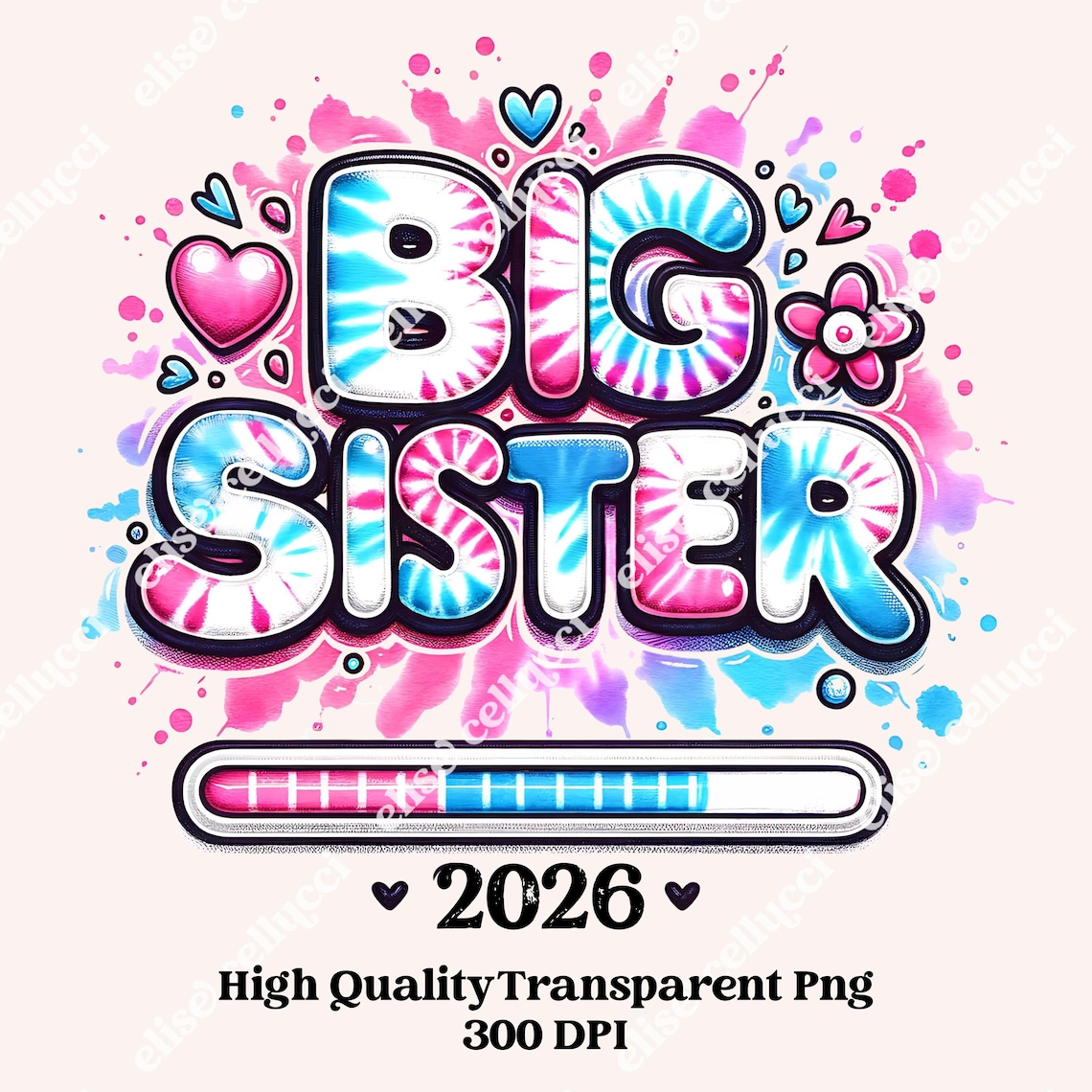 Big Sister Loading 2026 Shirt PNG - Promoted to Big Sister Digital ...