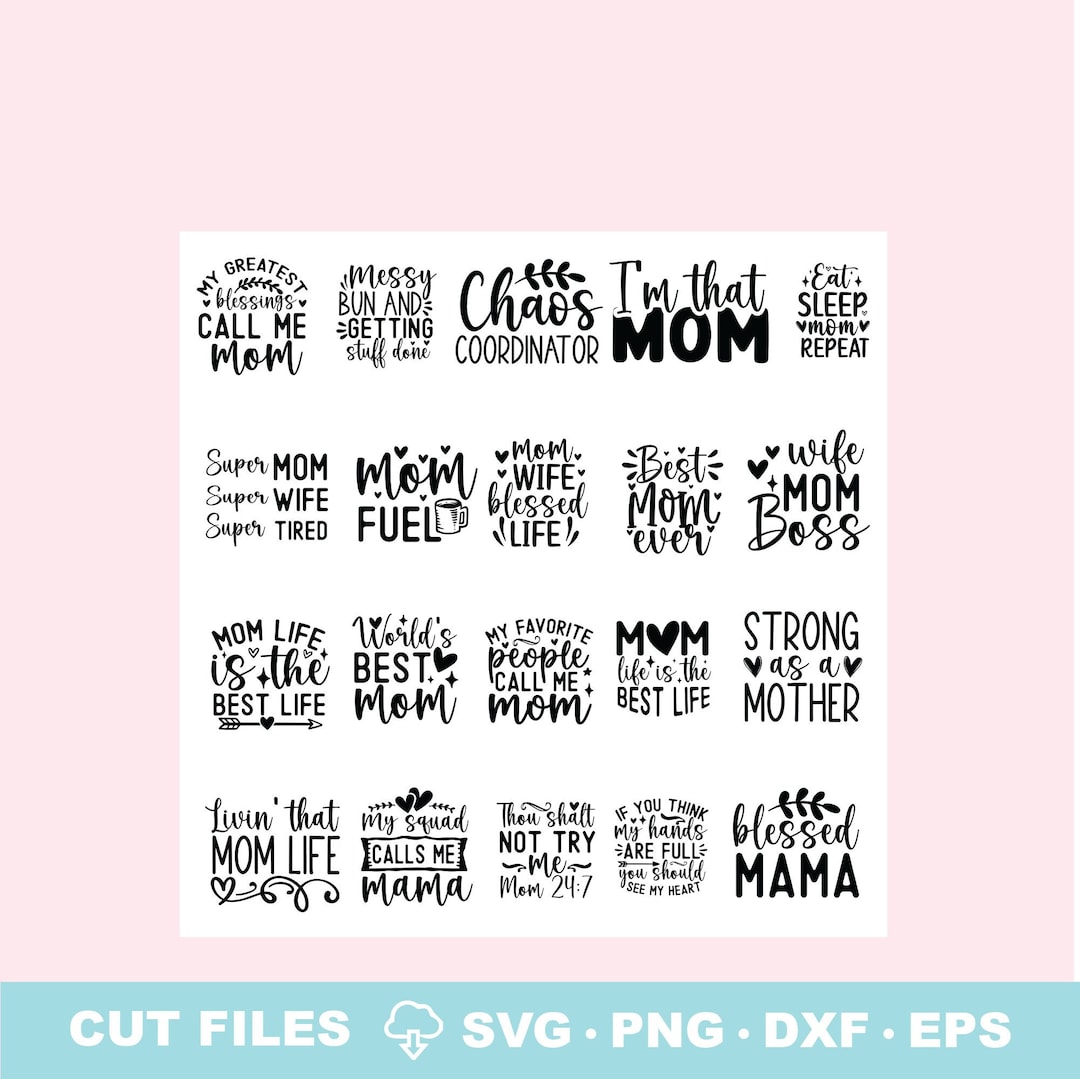 Mom Svg, Mother Svg, Mom Gift, Mother Gift, Cricut, Silhouette, Mom ...