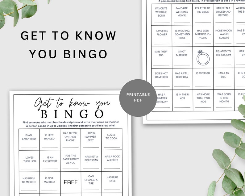 Get To Know You Bingo Game Printable Instant Download Human Bingo Game Get To Know You Bingo Game Printable Instant Download Human Bingo Game