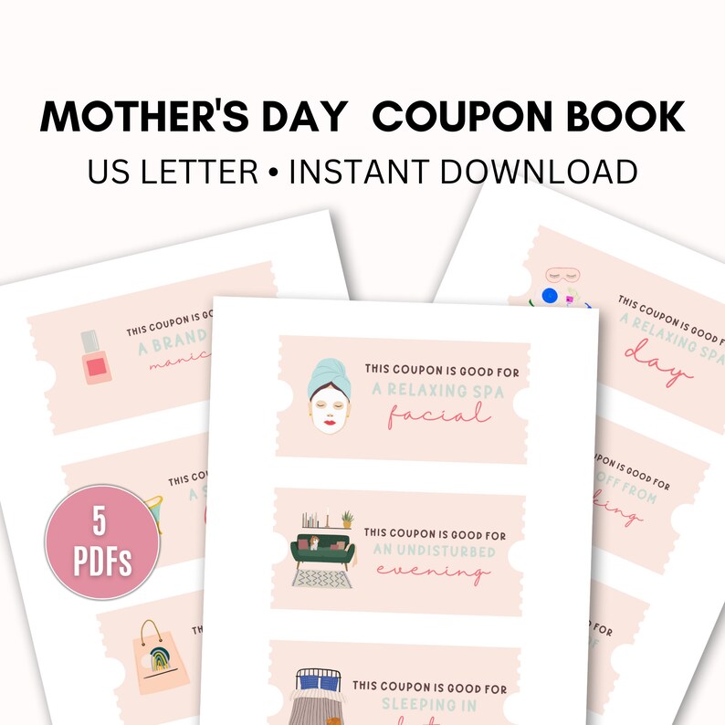 Printable Mother's Day Gift: Editable Coupon Template for Grandma, Nana ...