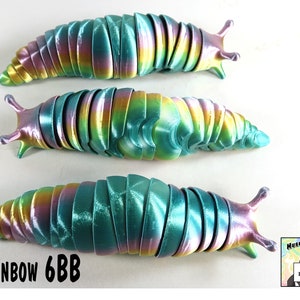 LARGE Flexible Slug 6 Inches 3D Printed Fidget Toy READY to Ship NOW - Etsy
