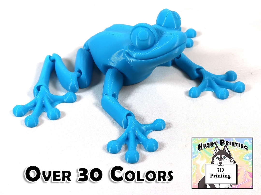 Flexi FROG Articulated 3D Printed Over 30 Colors & Multiple Sizes - Etsy