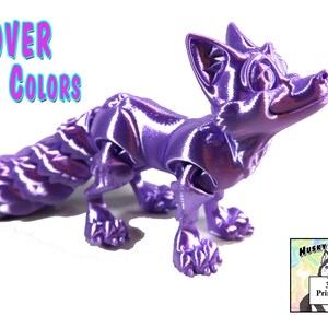 Articulated FLEXI FOX Long Tail Cute Fidget & Desk Toy Watch Video - Etsy