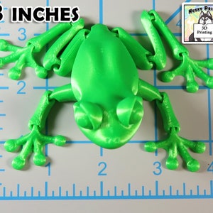 Flexi FROG Articulated 3D Printed Over 30 Colors & Multiple Sizes - Etsy