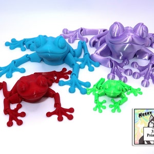 Flexi FROG Articulated 3D Printed Over 30 Colors & Multiple Sizes - Etsy