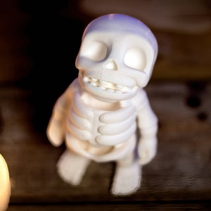 Cute Tiny SKELETON Flexi Articulated Over 30 Colors Keychain Option - Etsy