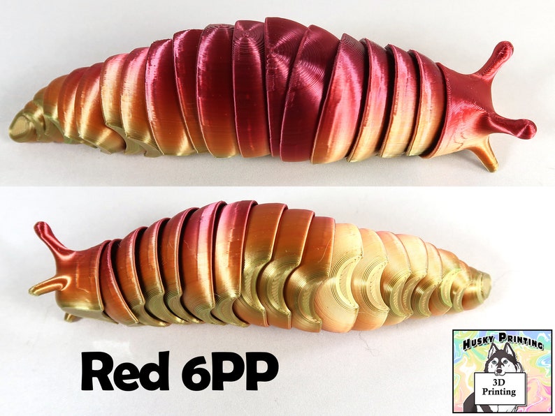LARGE Flexible Slug 6 Inches 3D Printed Fidget Toy - Etsy