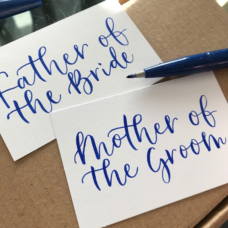 Calligraphy Name Cards Perfect for Holders, Hand Written - Etsy UK