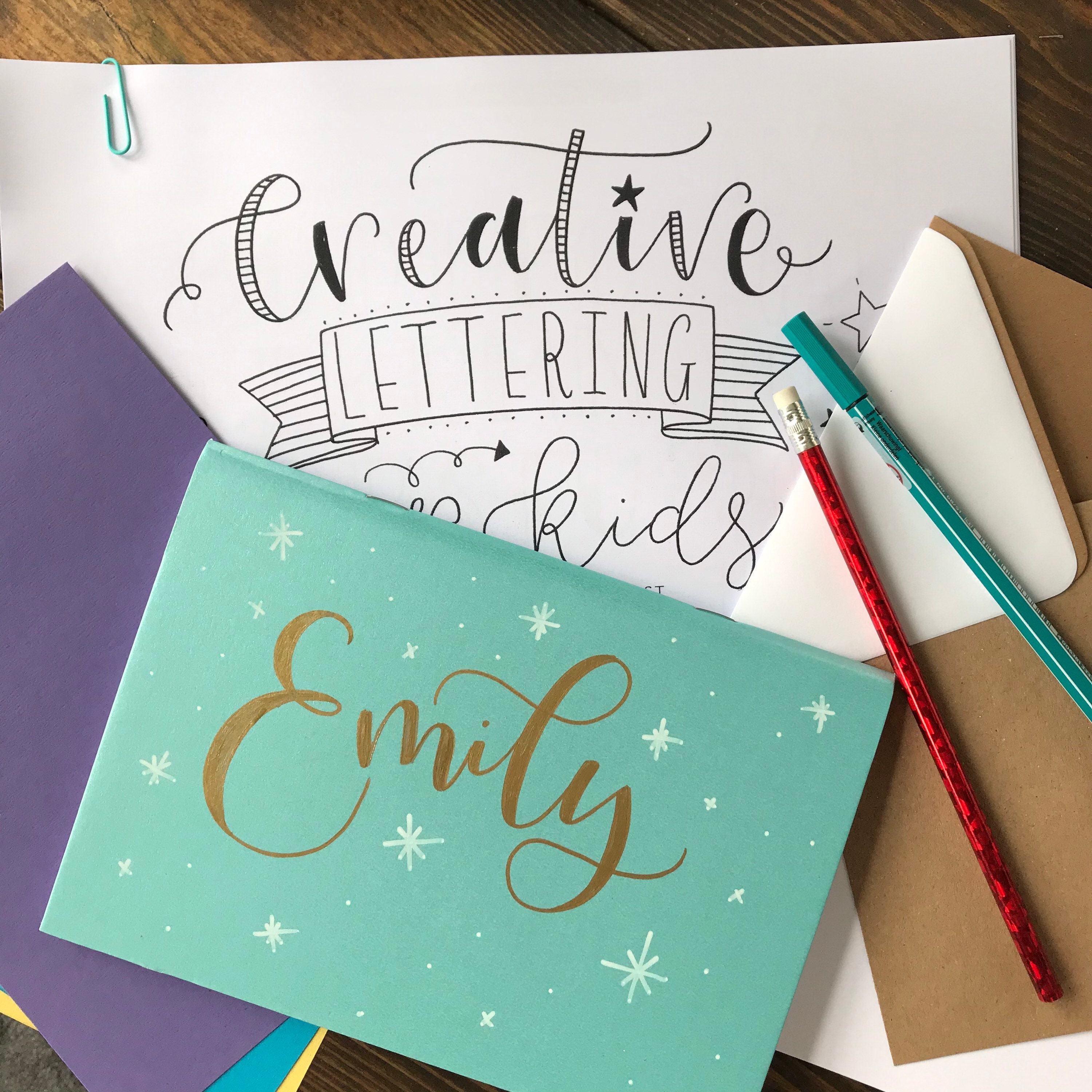 Creative Lettering For Kids