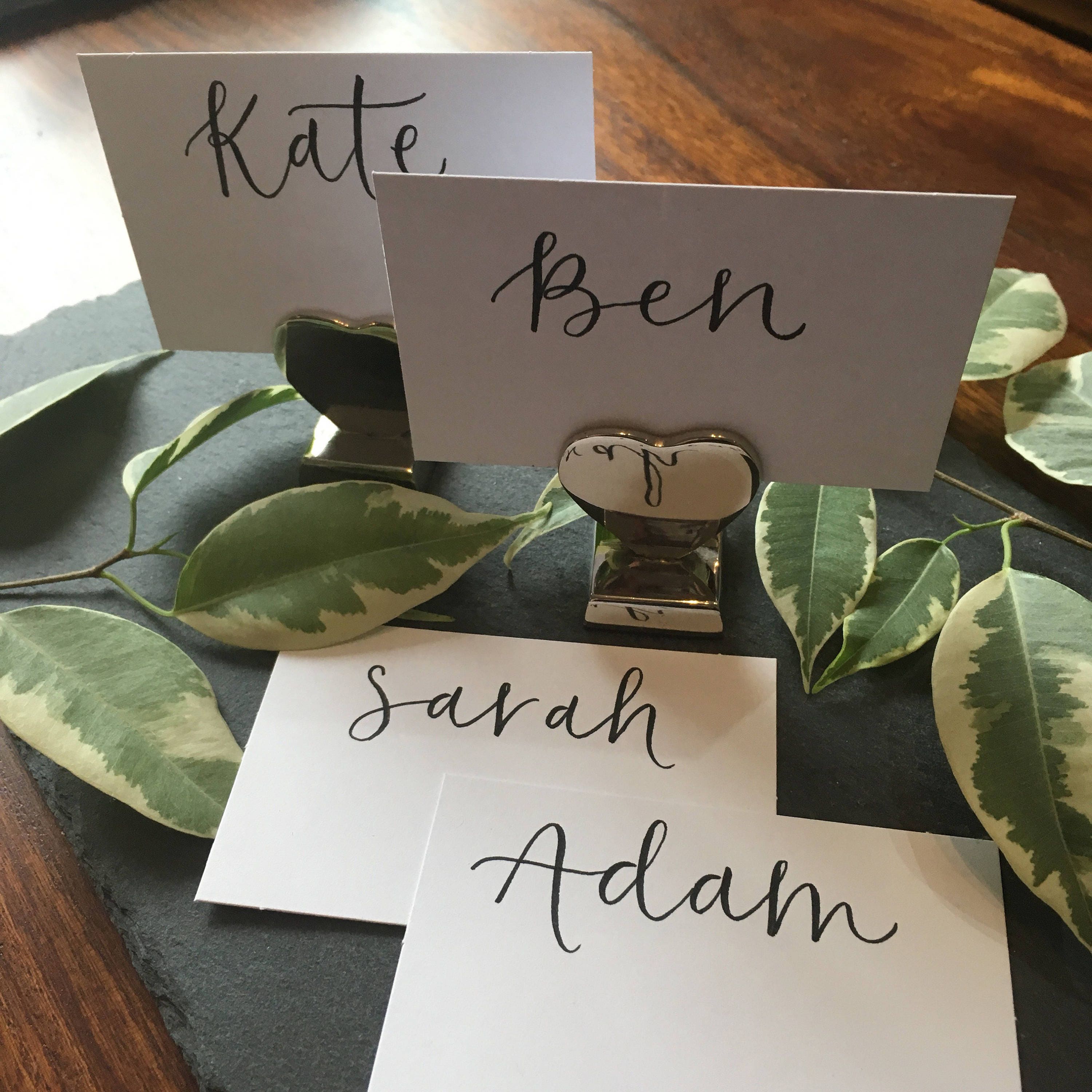 Calligraphy Name Cards Perfect for Holders Hand Written - Etsy UK