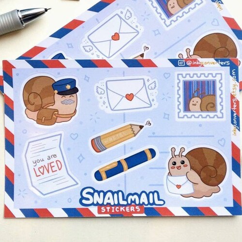 Snail Mail Club Sticker - Etsy UK