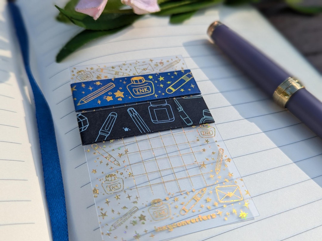 Holographic Gold Foil Washi Card | Starry Stationery - Etsy