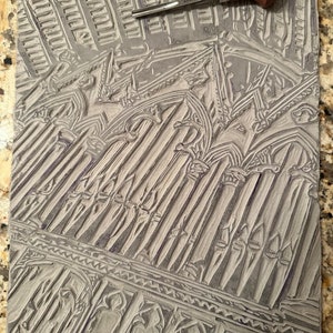 Davis Ferris Tracker Organ, Round Lake, New York Linoleum Block Print ...