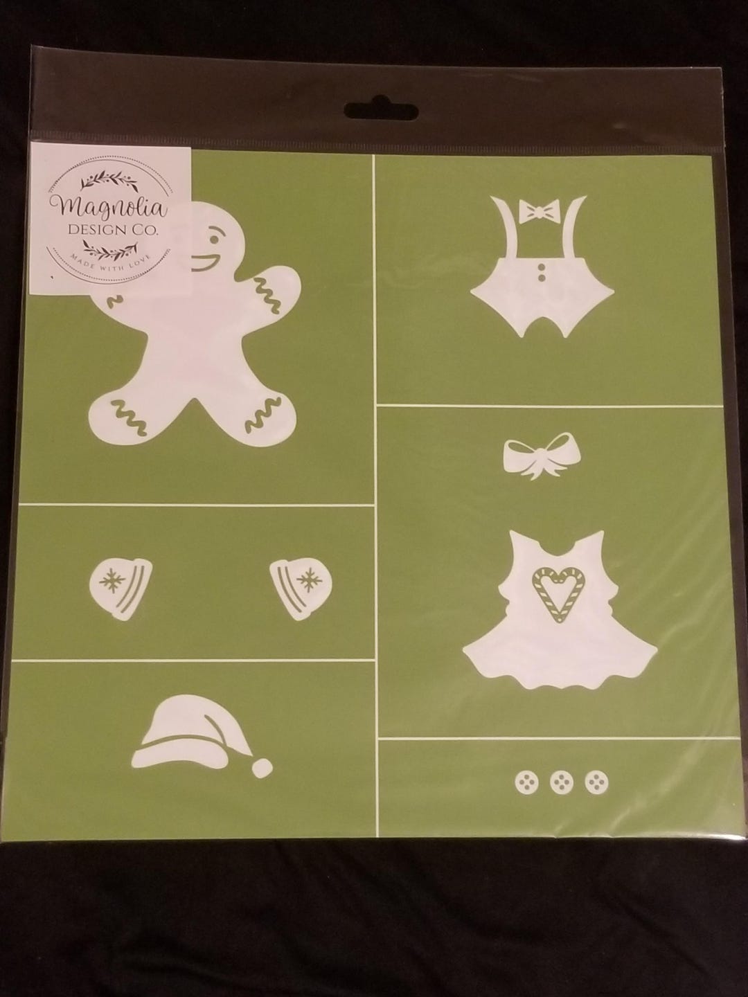 RETIRED Gingerbread Fun 11 X 11 New Magnolia Design Co Silkscreen ...