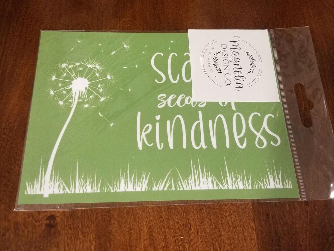 Scatter Seeds of Kindness Stencil, Magnolia Design Co. (5x7) - Etsy