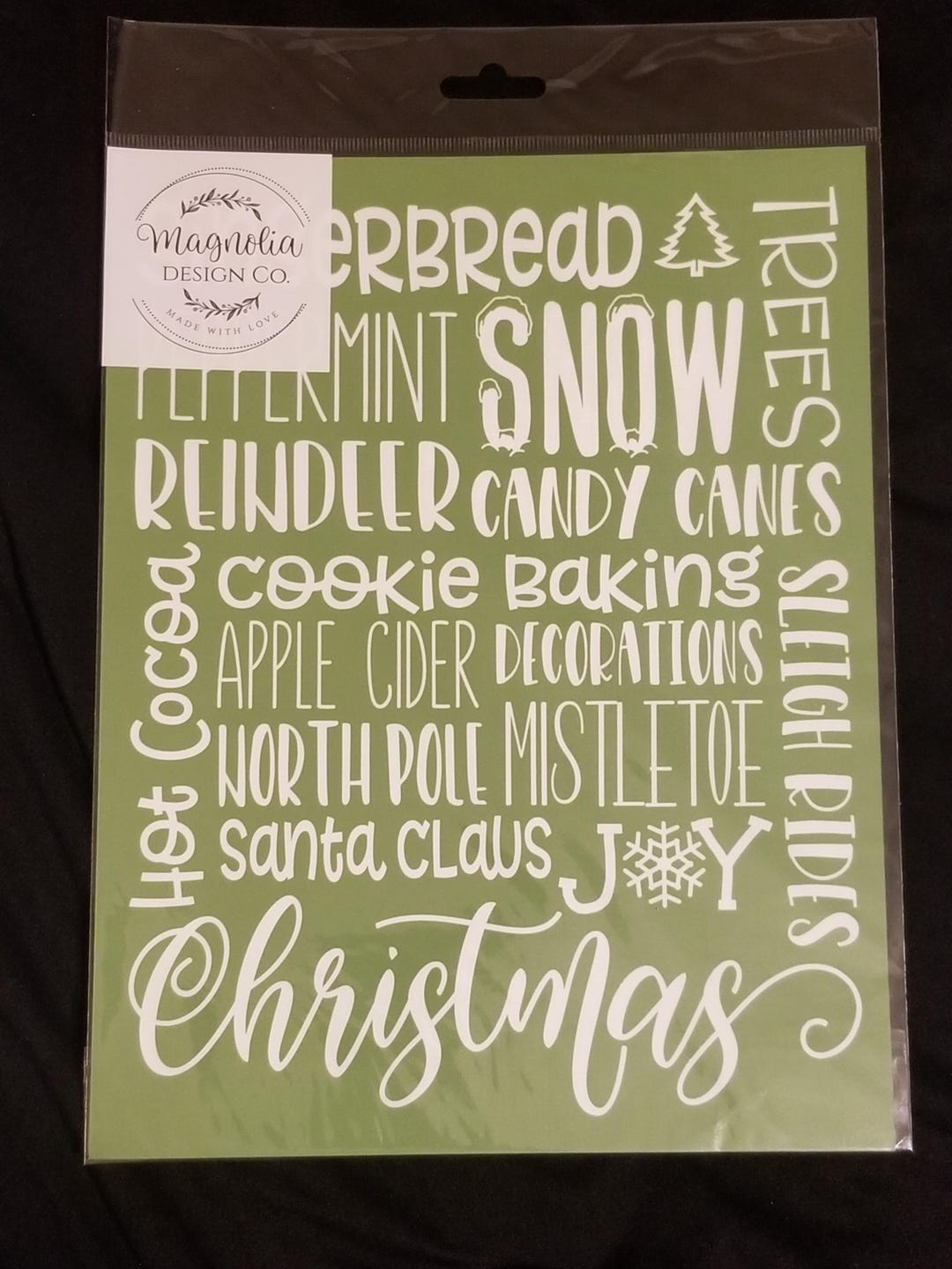 RETIRED!! Christmas Subway 8.5 X 11 New Magnolia Design Co Silkscreen Stencil - Etsy