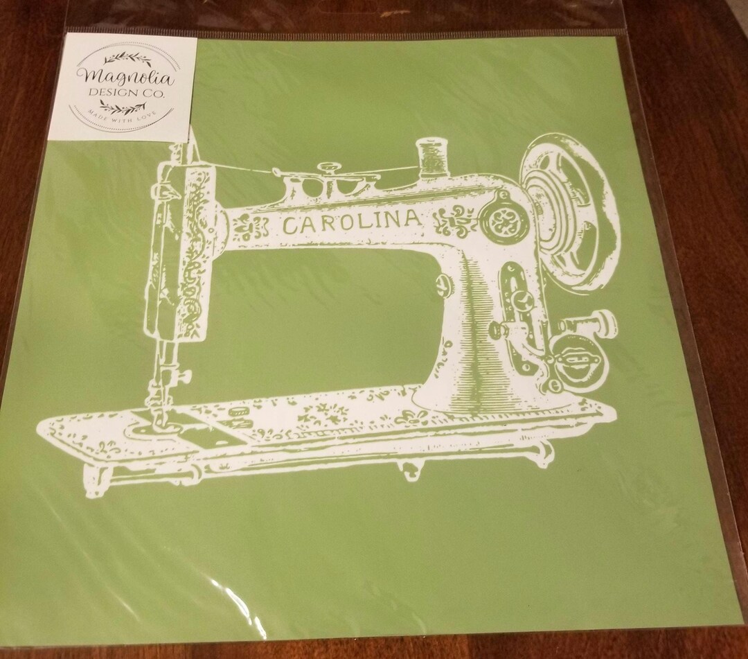 Vintage Sewing Machine Carolina 11 X 11 New Magnolia Design Co ...