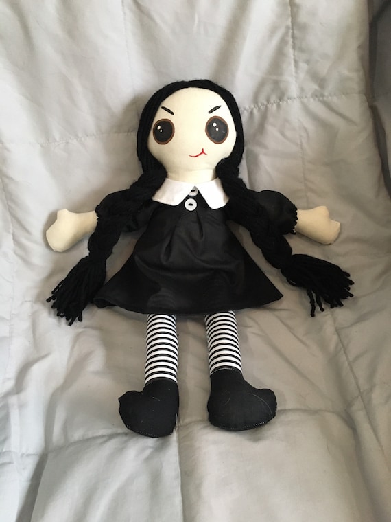 Wednesday Addams 15 Inch Rag Doll | Etsy