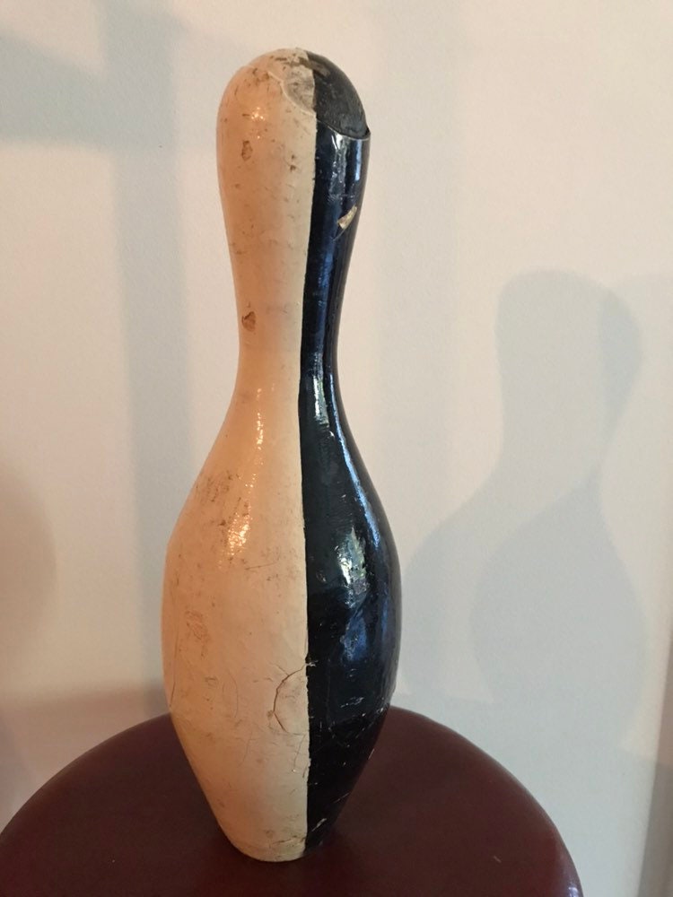 Vintage cheat Bowling Pin - Etsy