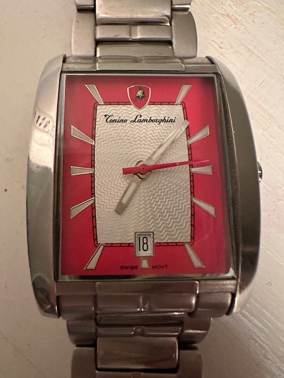 Vintage Square Red Lamborghini Watch - Gem