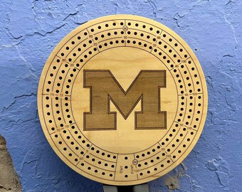 Upper Peninsula (michigan) Cribbage Board and Wall Display ...