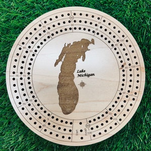 Michigan Map Cribbage Board - Etsy