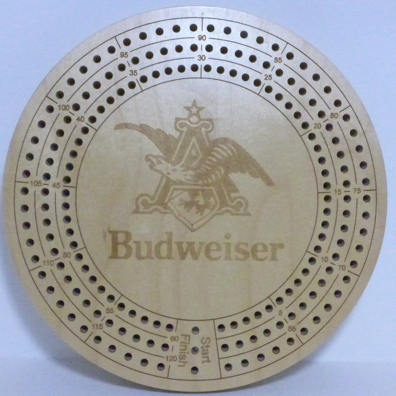 Cribbage Board With Beer Logo. - Etsy