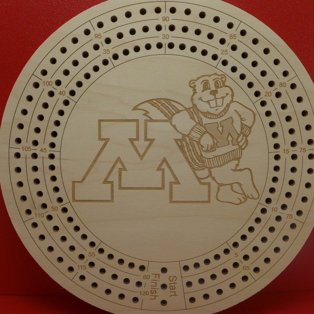 Minnesota Gophers Cribbage Board - Etsy