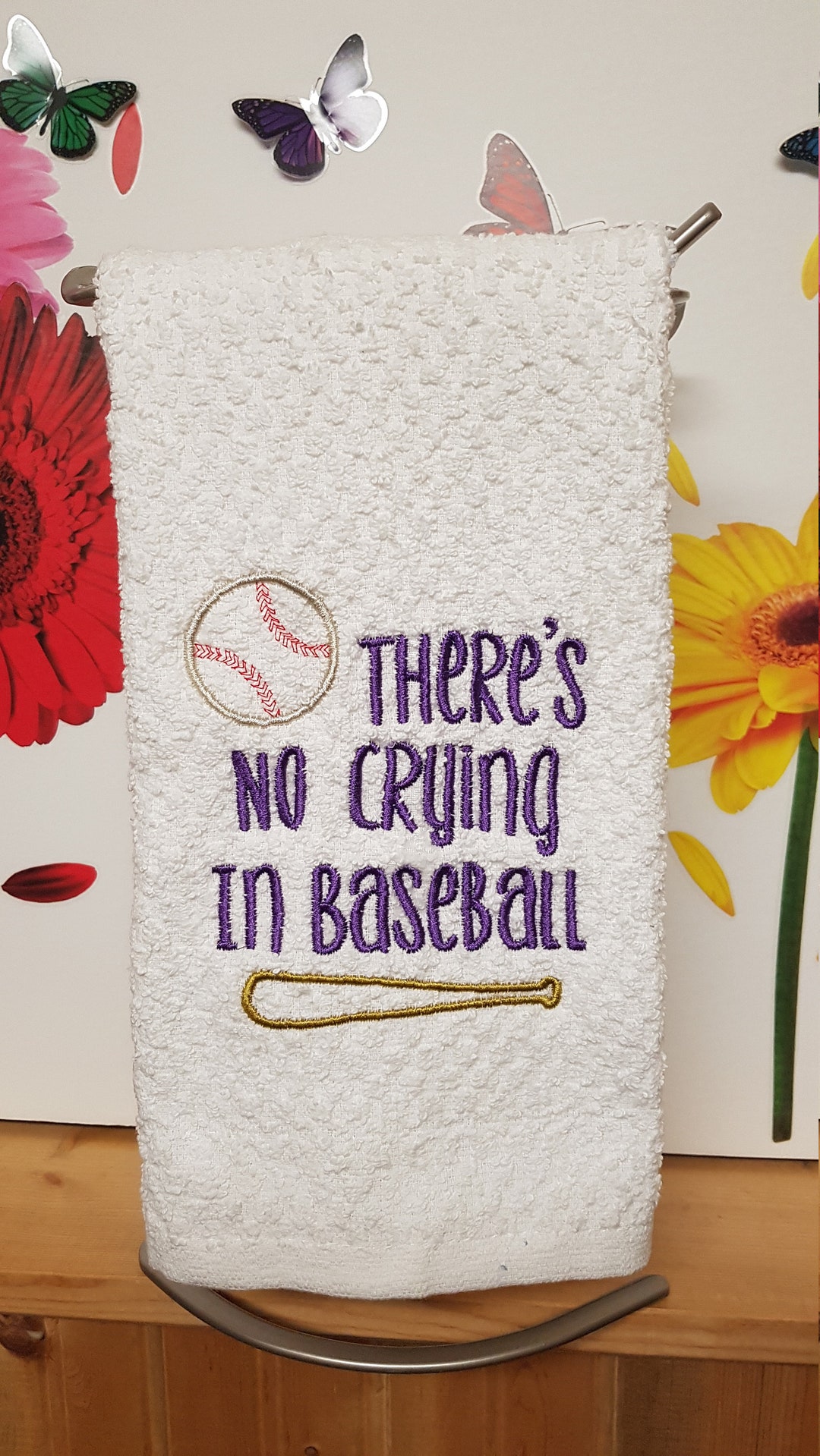 Novelty Sports Towel, No Crying in Baseball, Hand Towel, Sports Towel ...