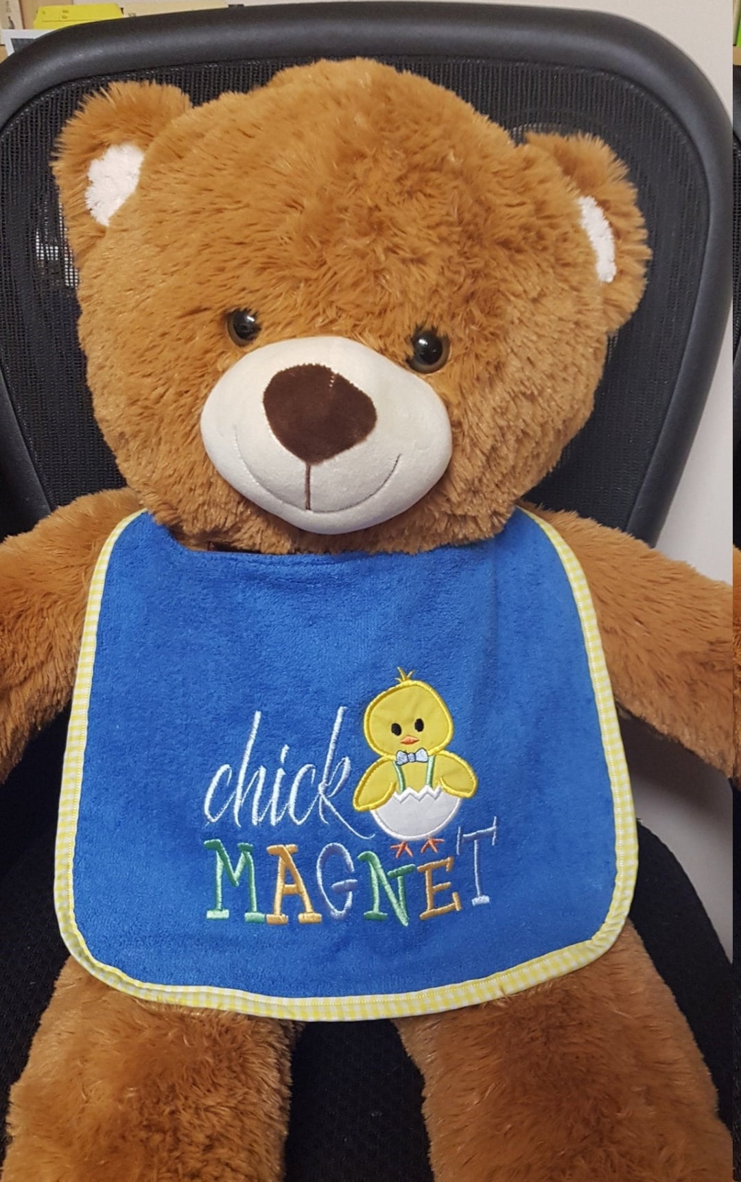 Big Dog Drool Bib: Cotton Terry, Elastic Neckband - "chick Magnet" - Etsy