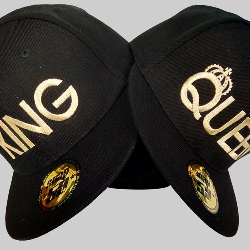 Queen & King Embroidered High Quality Summer Snapback Burgundy - Etsy