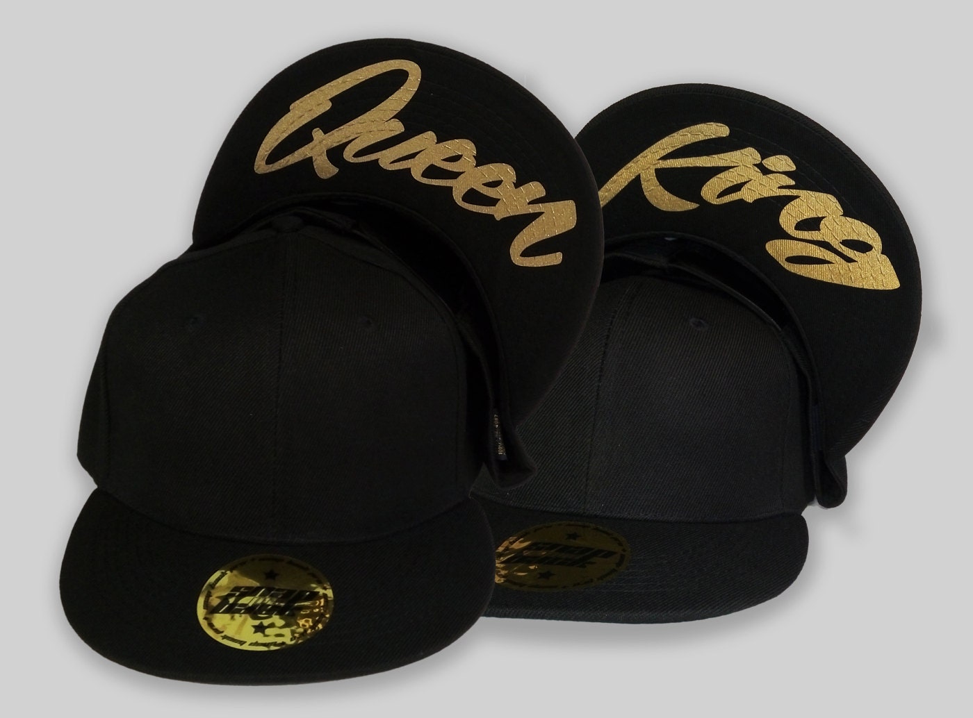 Awesome Printed Snapback King & Queen Summer Caps Hats for | Etsy