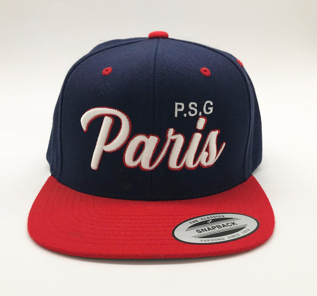 P.S.G. Paris FC Embroidered Snapback Hat Premier League Soccer Football ...