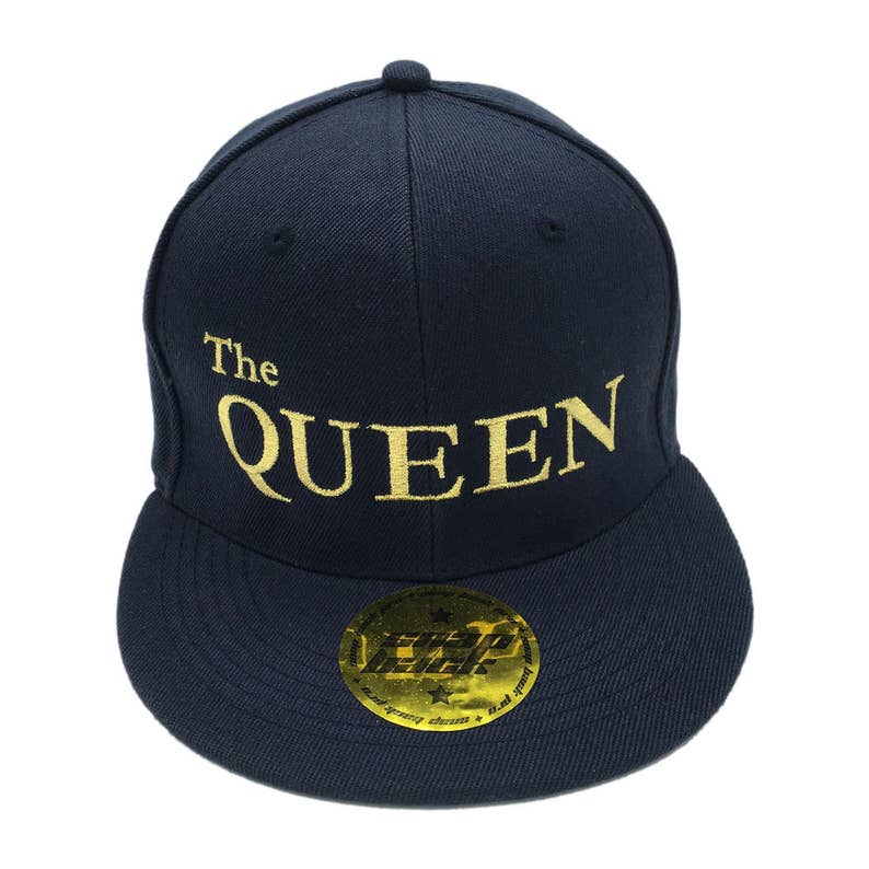 Navy Blue or Black the King & the Queen Snapback Summer Caps | Etsy