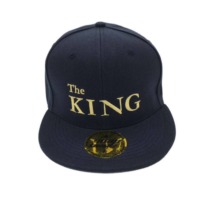 Navy Blue or Black the King & the Queen Snapback Summer Caps | Etsy