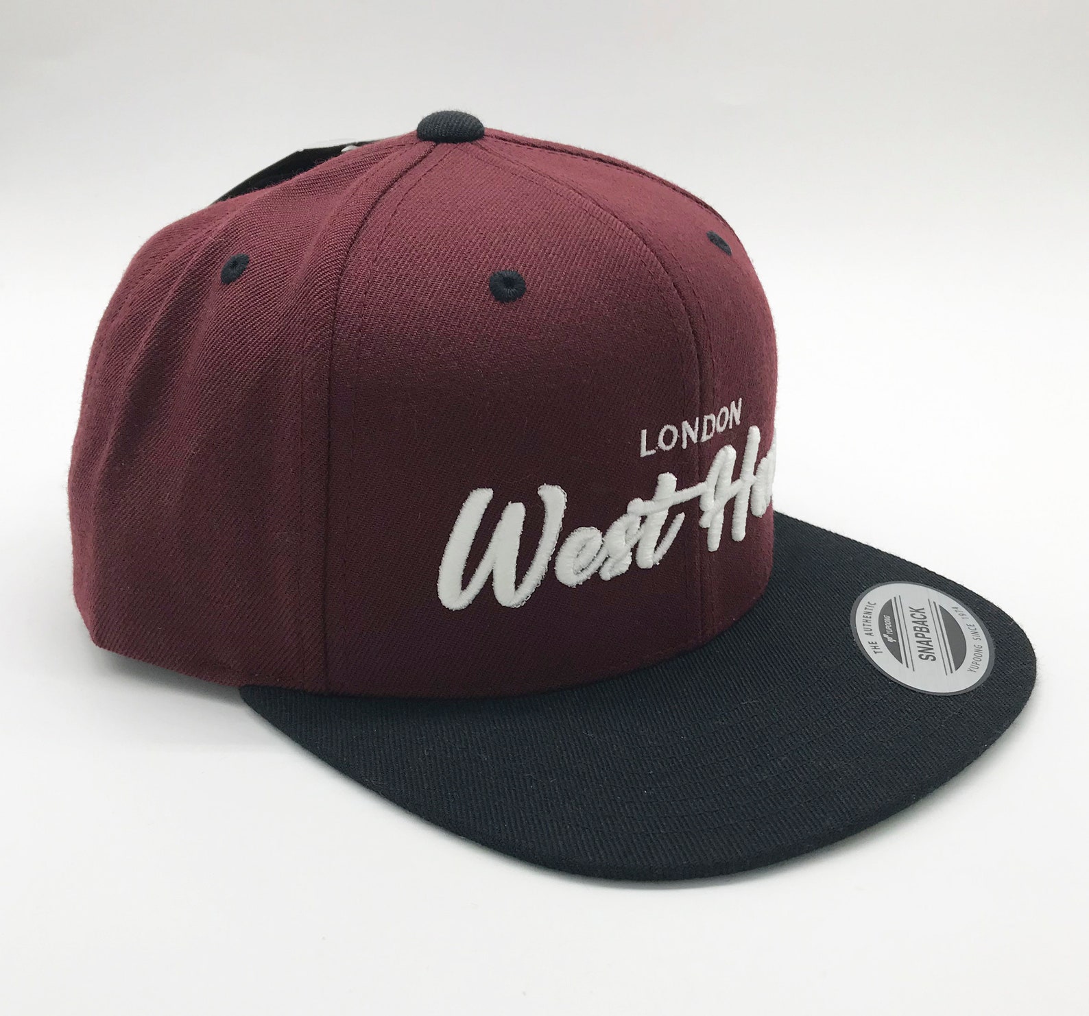 West Ham London FC original embroidered Snapback Hat Premier | Etsy