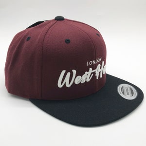West Ham London FC Original Embroidered Snapback Hat Premier - Etsy