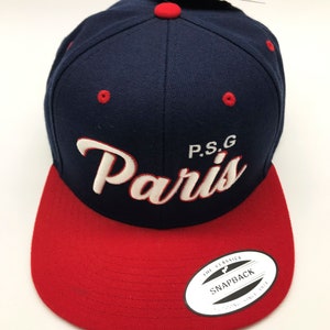 P.S.G. Paris FC Embroidered Snapback Hat Premier League Soccer Football ...